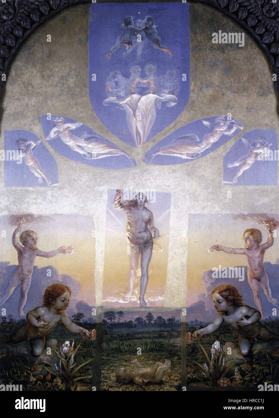 Runge, Philipp Otto - The Great Morning - 1809-10 Stock Photo - Alamy