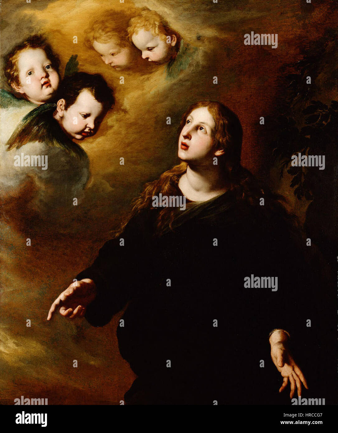 Santa Rosalia (o Maria Maddalena) - Novelli Stock Photo - Alamy