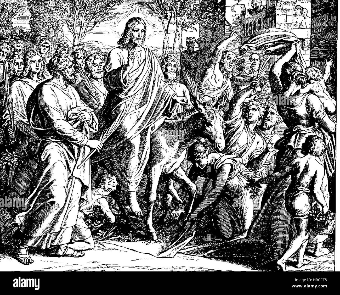 Schnorr von Carolsfeld Bibel in Bildern 1860 205 Stock Photo - Alamy