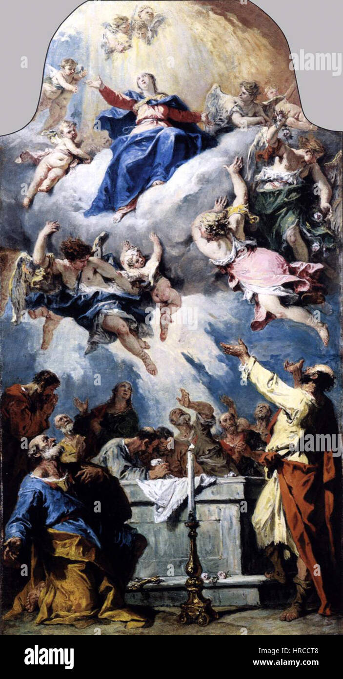 Sebastiano Ricci's 'The Assumption' depicts the Virgin Mary ascending ...