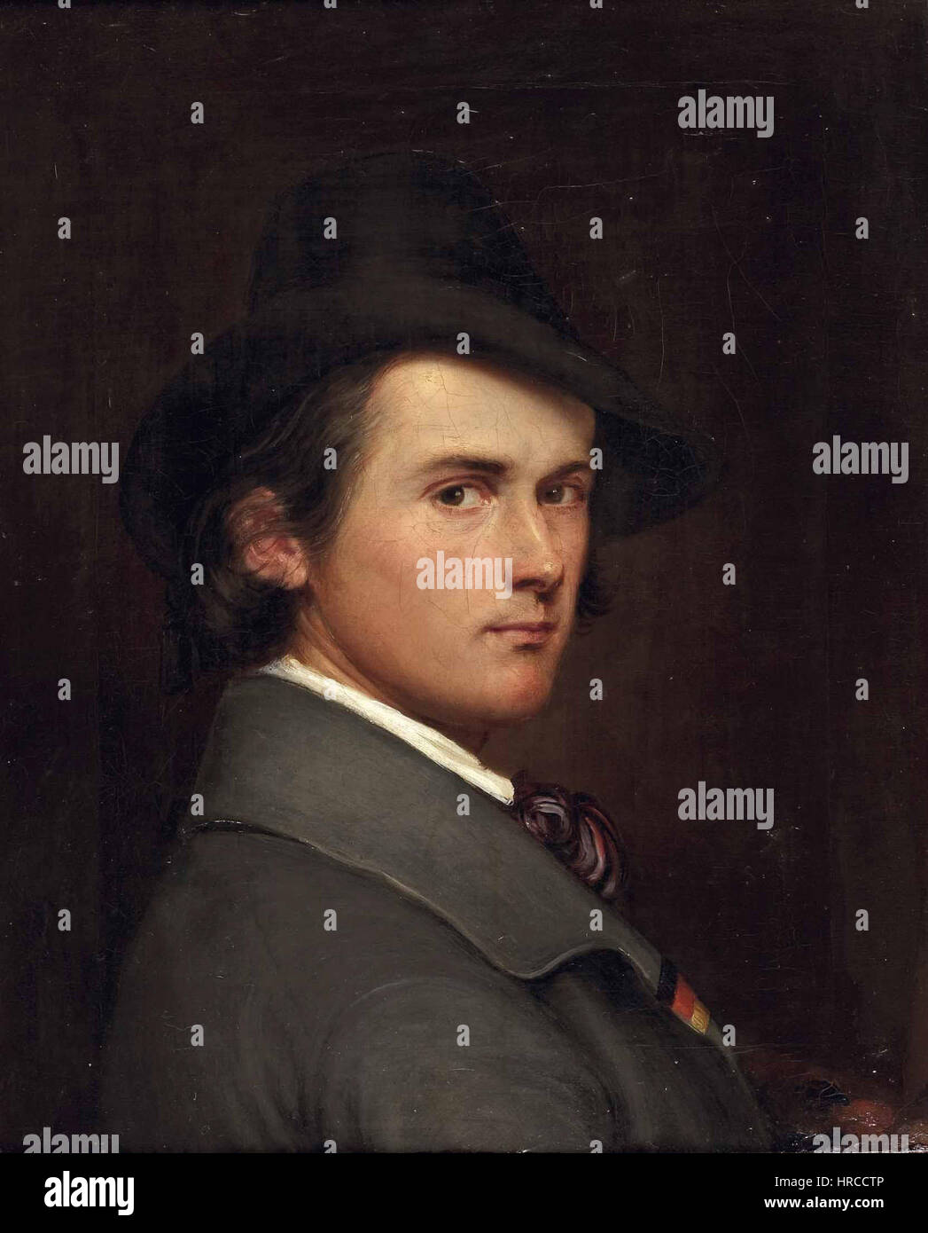 This portrait by Schneider from 1848 depicts a young man in formal ...