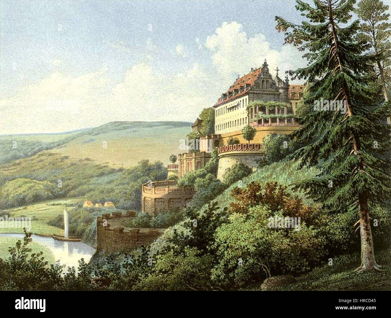 Schloss Vitzenburg Sammlung Duncker Stock Photo - Alamy