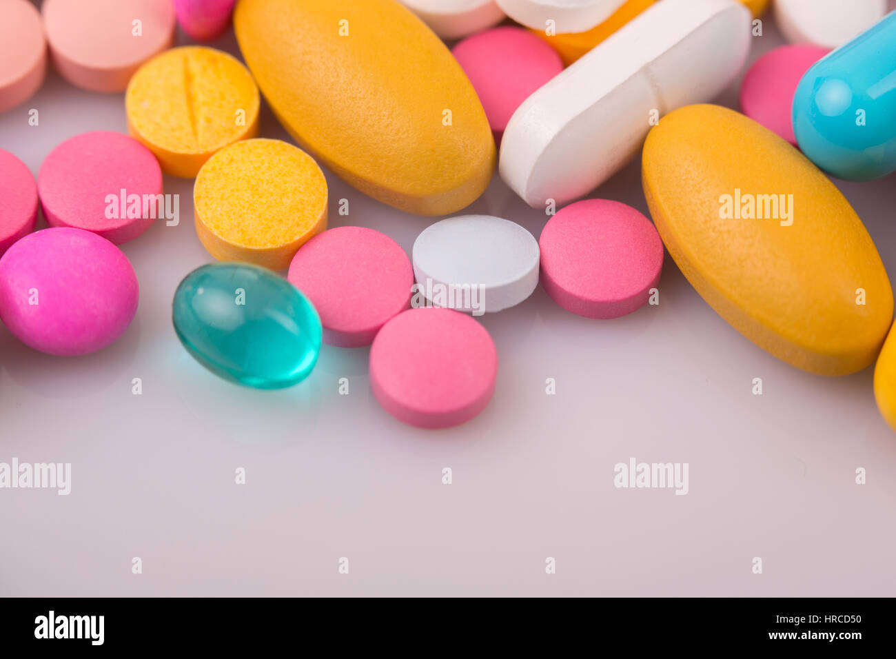 different Tablets pills capsule heap mix therapy drugs Stock Photo - Alamy
