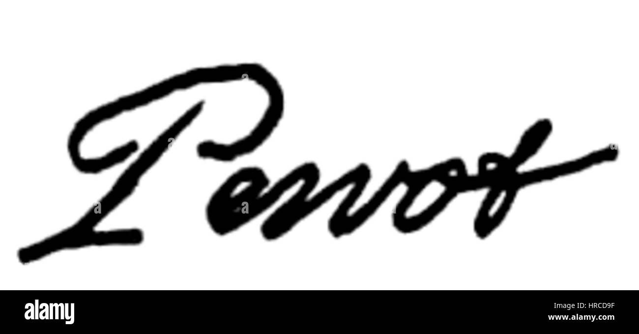 Signature de Nicolas Perrot Stock Photo - Alamy