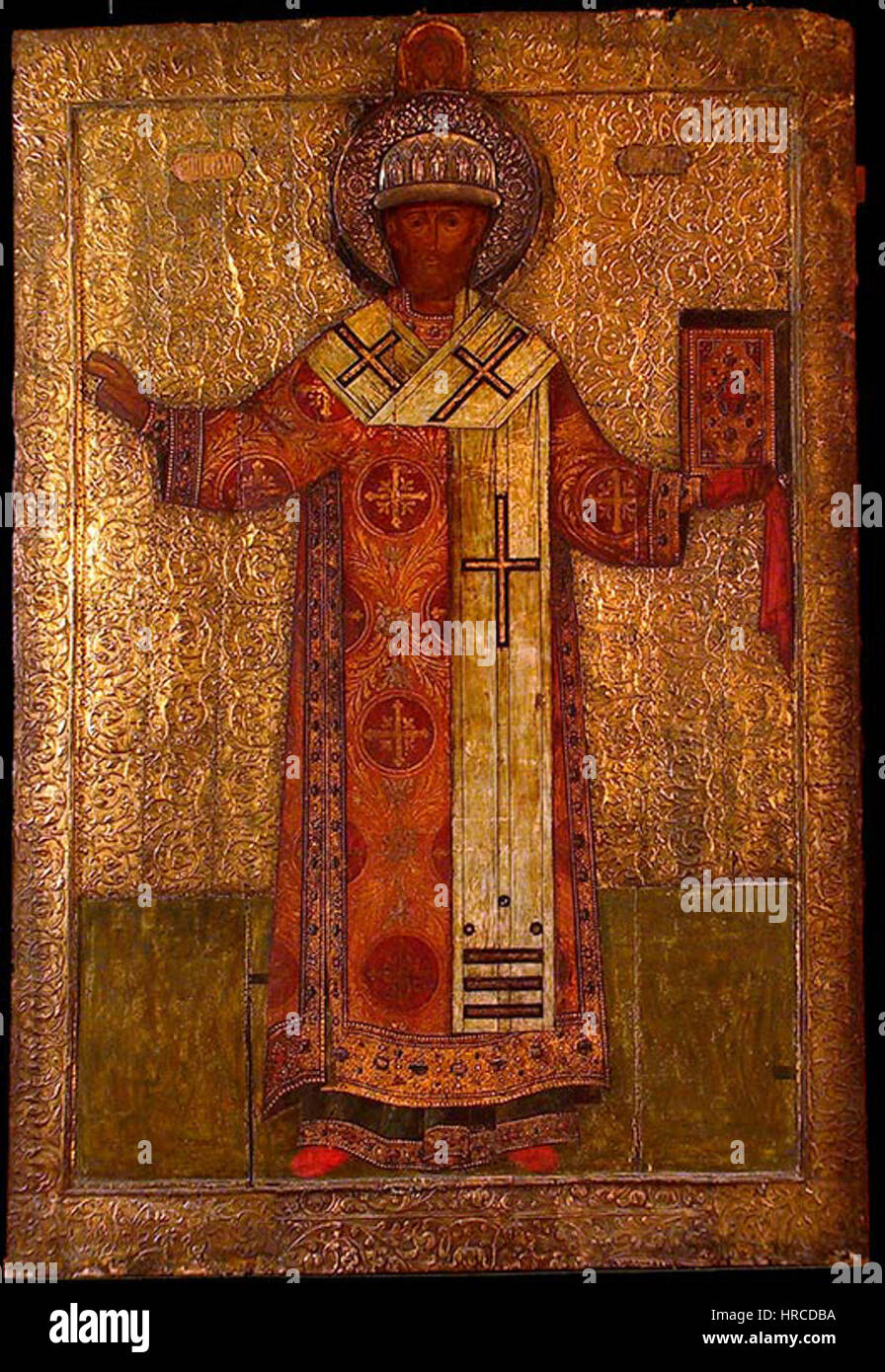 Simon Ushakov. Metropolitan Philipp (1653 Stock Photo - Alamy