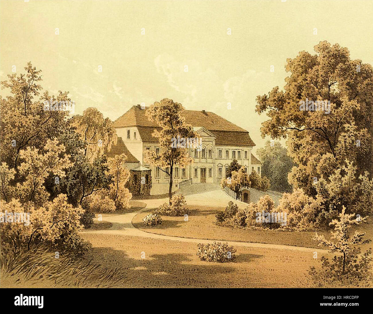 Schloss Rostin Sammlung Duncker Stock Photo - Alamy