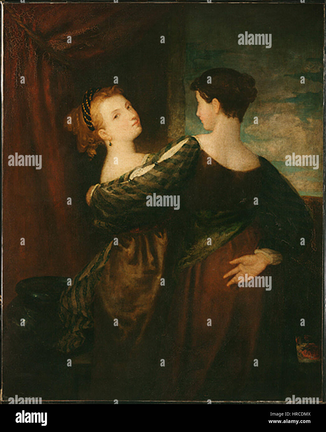 'Sisters,' painted by Washington Allston around 1817, is a portrait ...