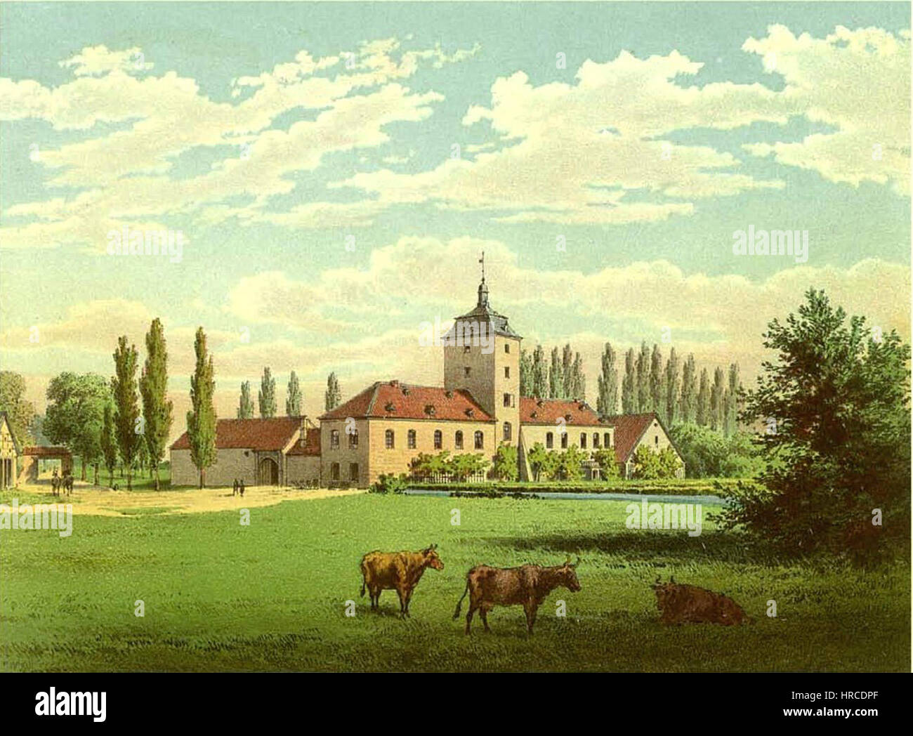 Rittergut Velbrueggen Sammlung Duncker Stock Photo - Alamy