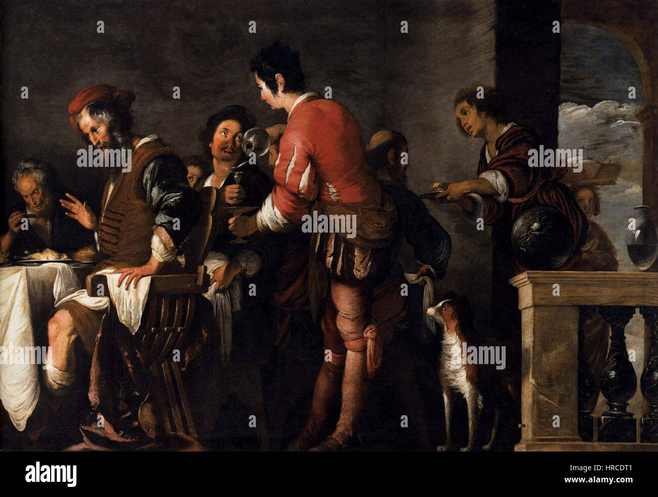 *Banquet at the House of Simon* (detail) by Bernardo Strozzi ...