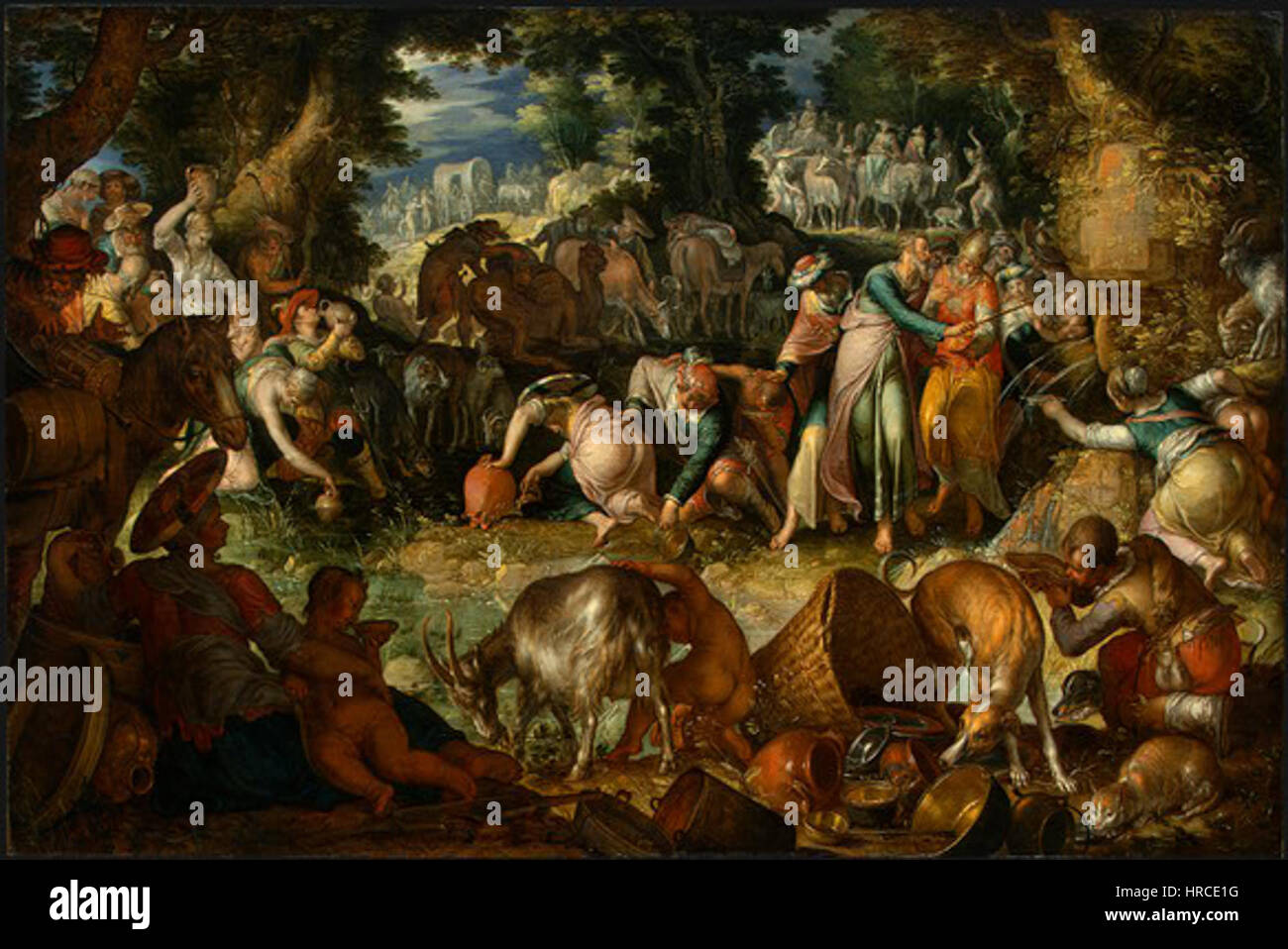 Moses striking the rock hi-res stock photography and images - Alamy