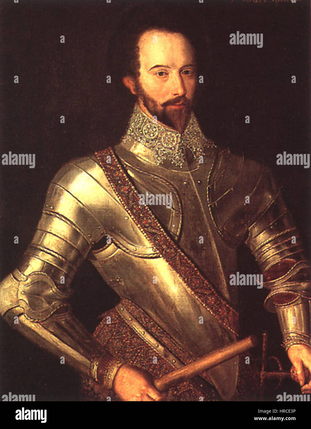 This piece references the historical figure Sir Walter Raleigh, an ...