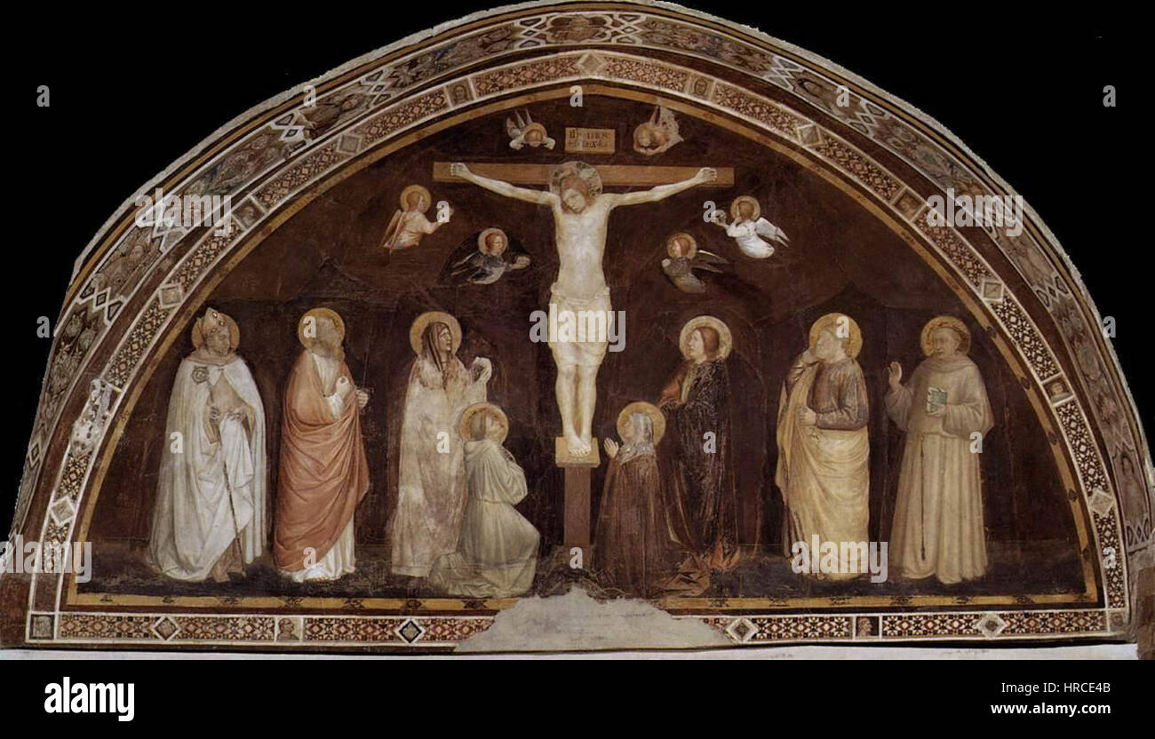 Puccio Capanna's 'Crucifixion' is a depiction of the religious scene ...