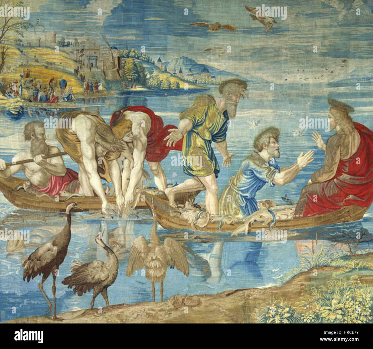 Raphael, The Miraculous Draught of Fishes. Vatican Museums Stock Photo ...