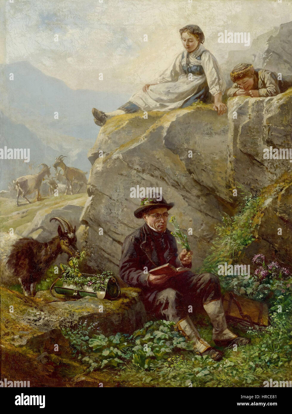 Raphael Ritz Der Botaniker 1883 Stock Photo - Alamy