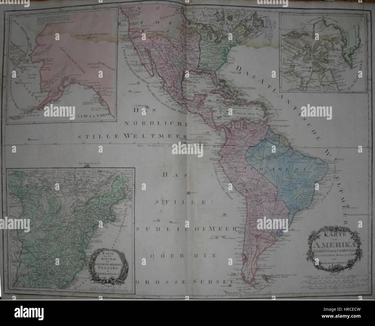 The 'Reilly Karte von Amerika' is a historical map depicting the ...