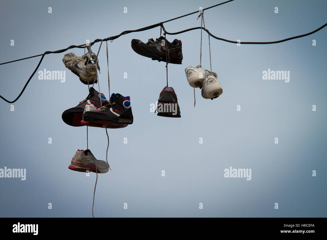Tied Shoes Hanging