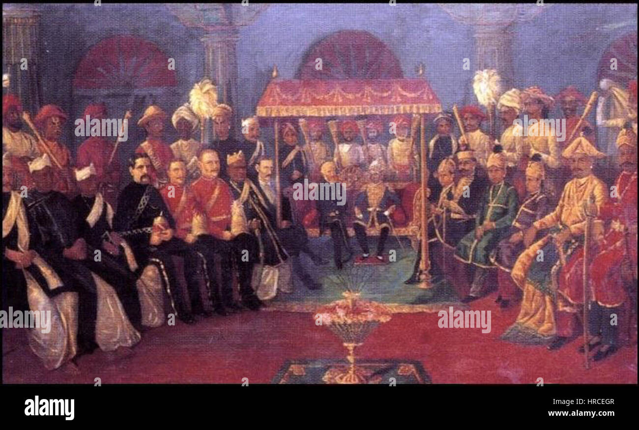 Raja Ravi Varma, Puddukotta Durbar Stock Photo - Alamy