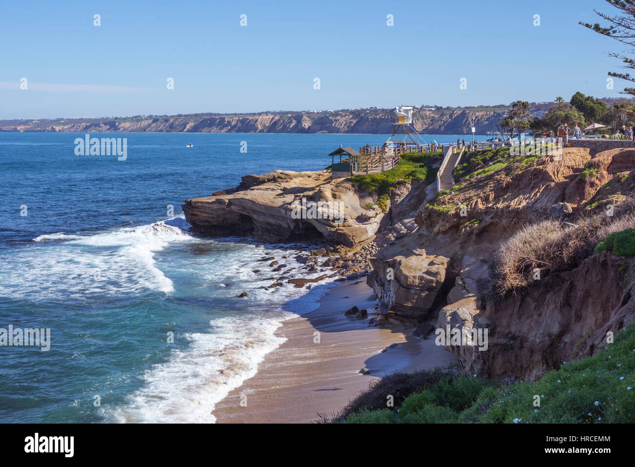 Looking down on Shell Beach. The La Jolla, California Stock Photo - Alamy