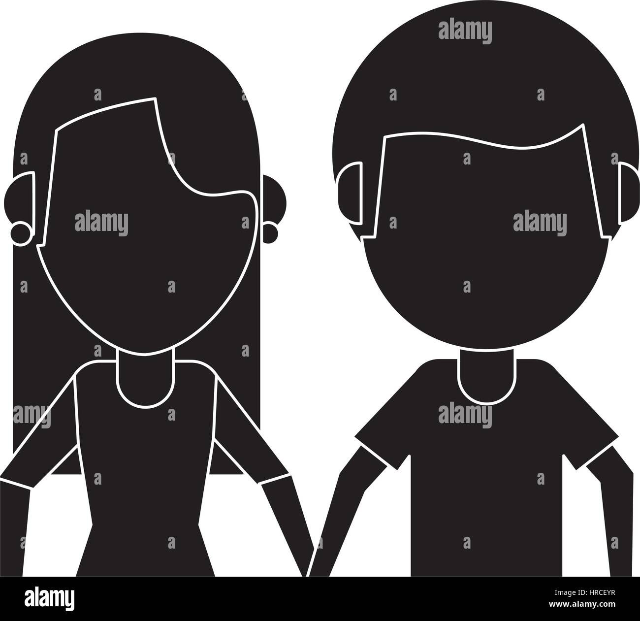 couple love hing hands pictogram Stock Vector Image & Art - Alamy