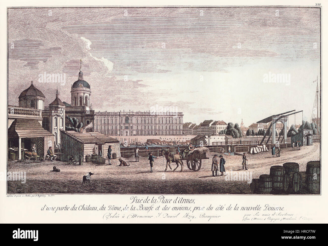 Rosenberg Lustgarten 02 1777 Stock Photo - Alamy