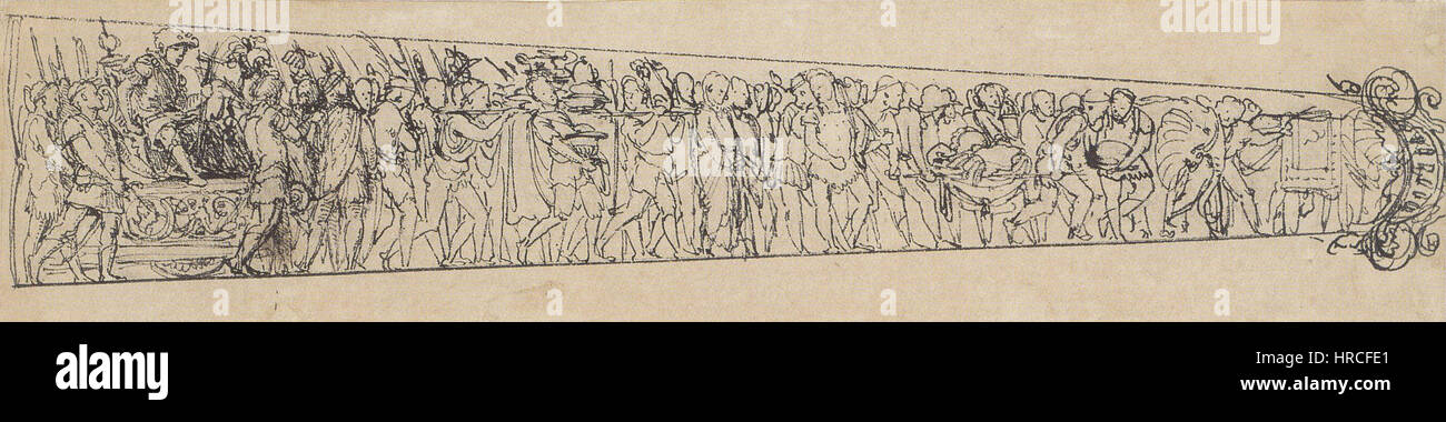 Scabbard with Triumphal Procession, design by Hans Holbein the Younger ...