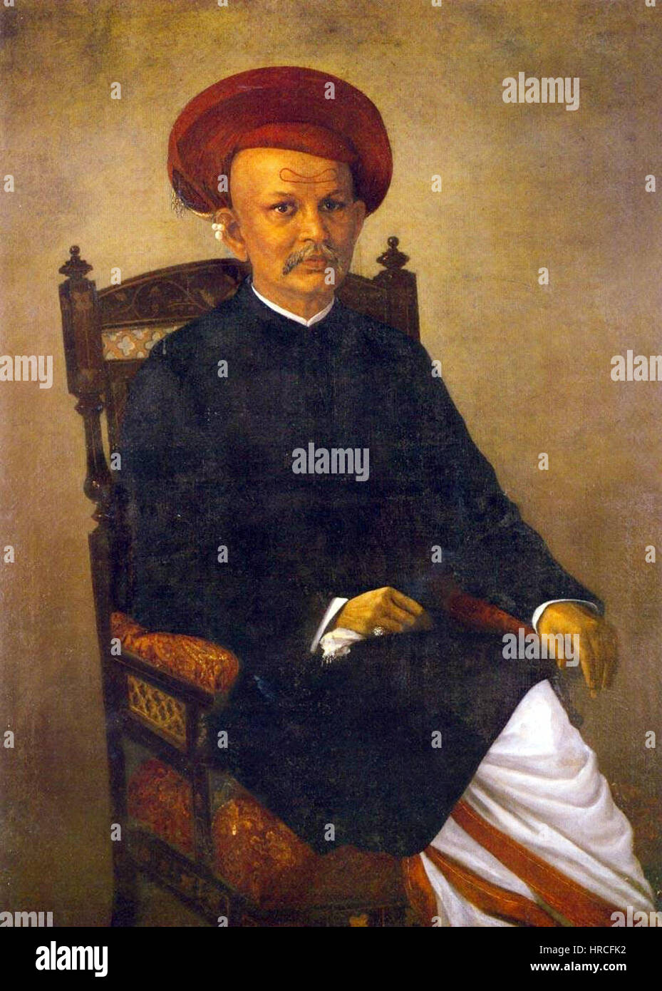 Raja Ravi Varma, Portrait of a Gentleman Stock Photo - Alamy