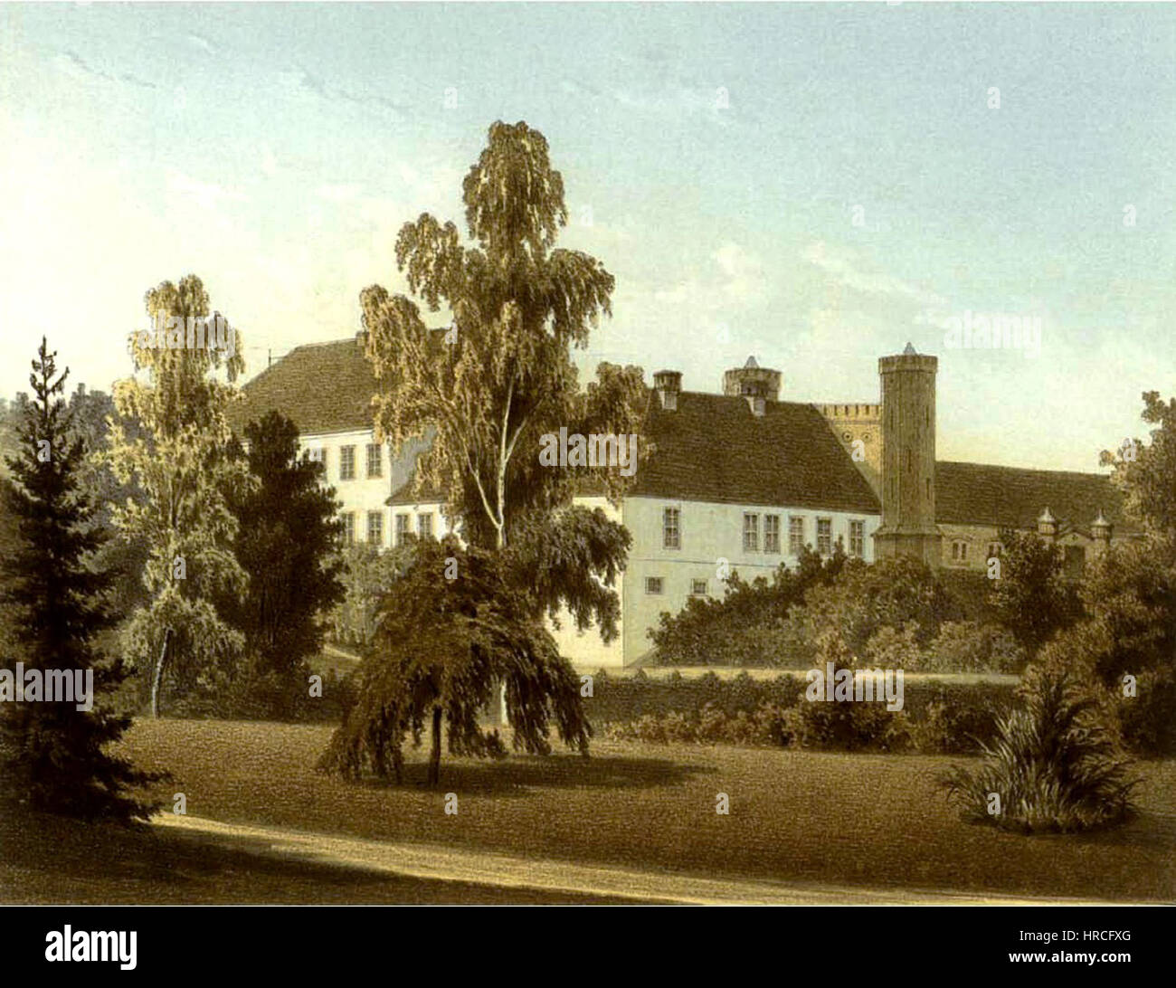 Schloss Gallingen Sammlung Duncker Stock Photo - Alamy