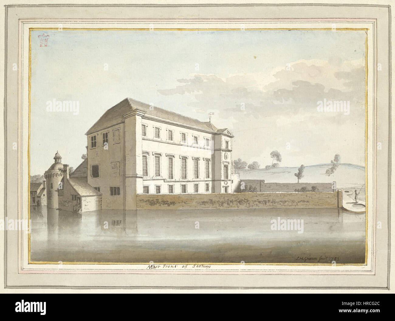 Scotney Castle, North-East Front by Samuel Hieronymus Grimm 1783 Stock ...