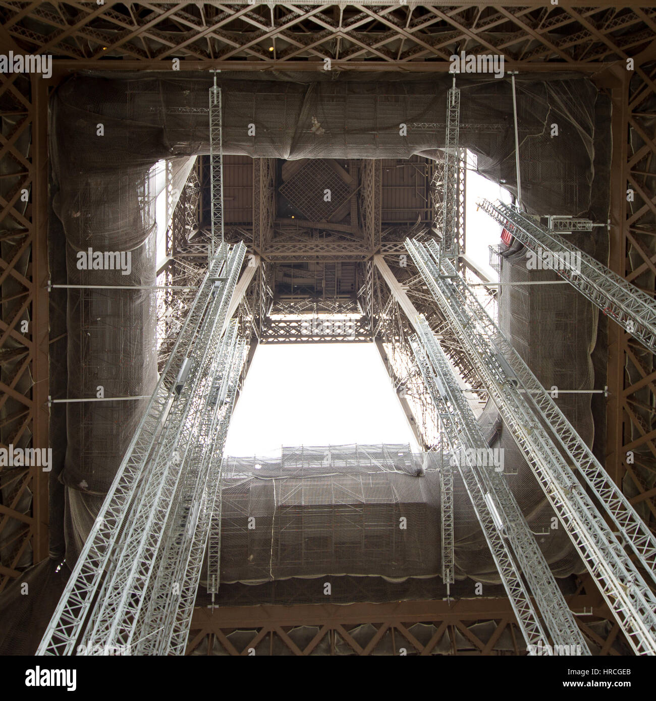 Inside eiffel tower High Resolution Stock Photography and Images - Alamy