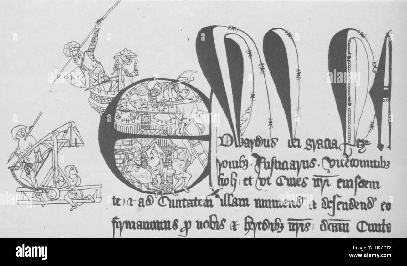 Medieval city siege Black and White Stock Photos & Images - Alamy