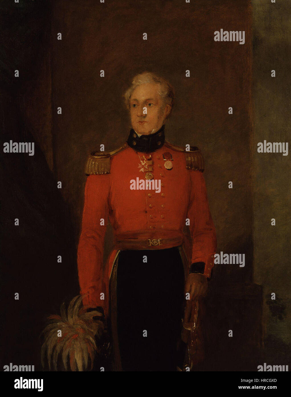 Sir Charles Rowan by William Salter Stock Photo - Alamy