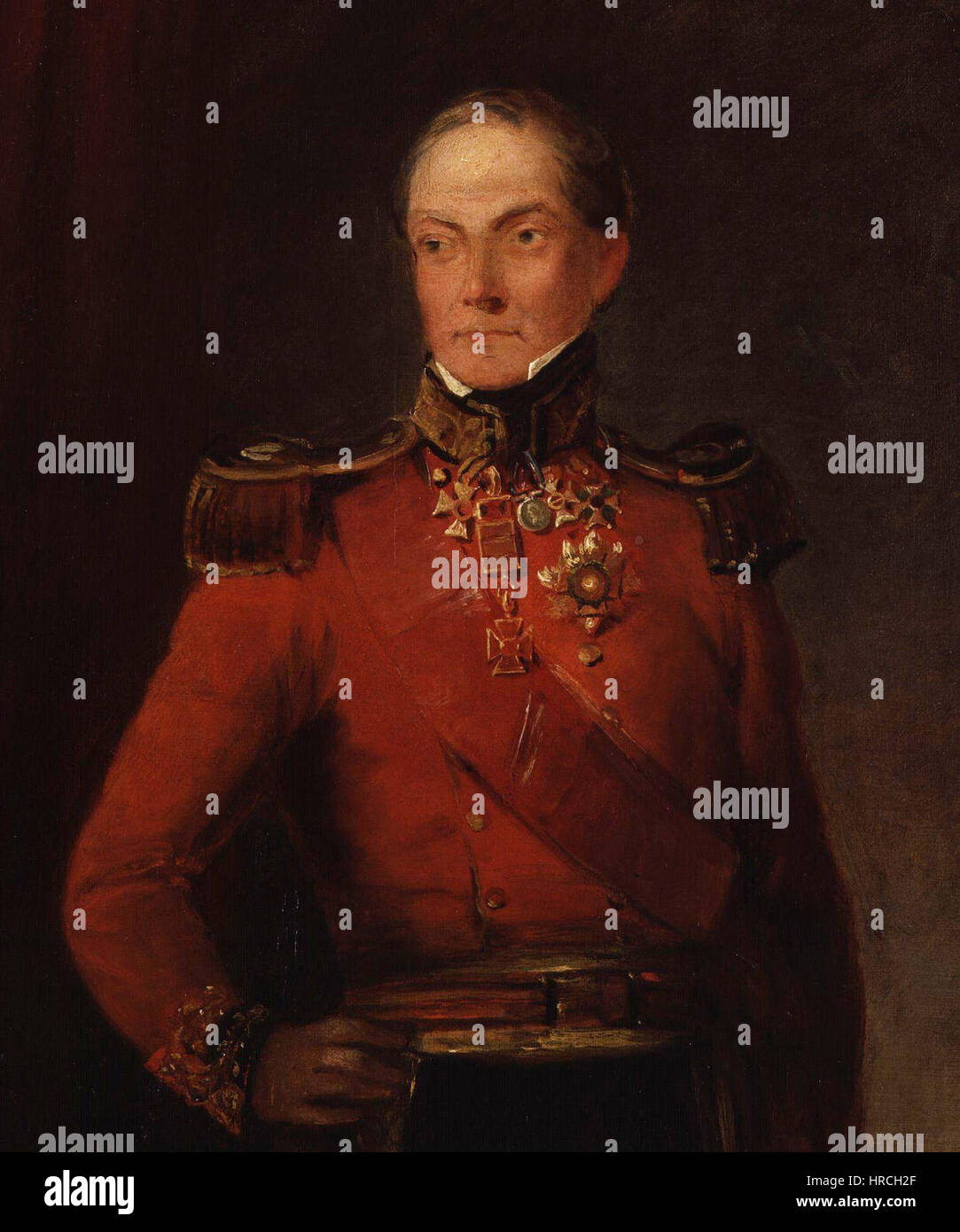 Sir James Kempt by William Salter cropped 5 6 ratio Stock Photo - Alamy