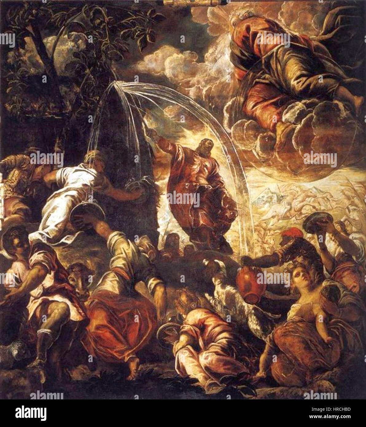 Moses striking the rock hi-res stock photography and images - Alamy