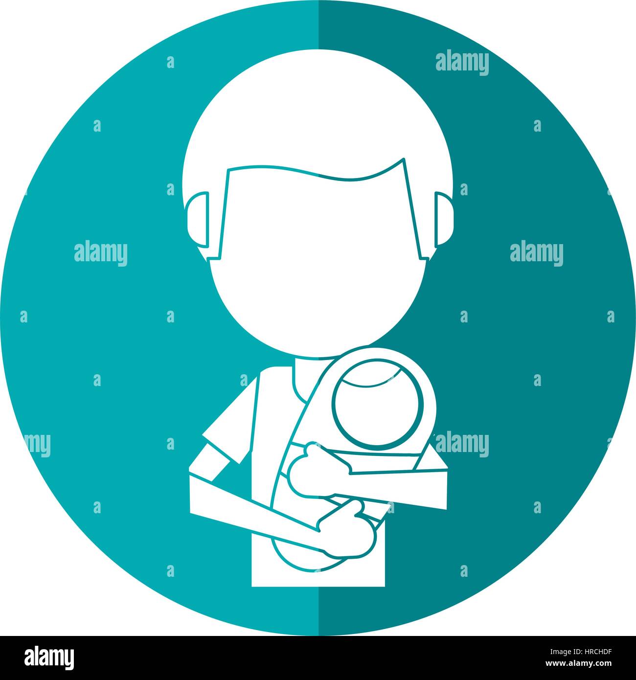 dad carrying her baby shadow Stock Vector Image & Art - Alamy