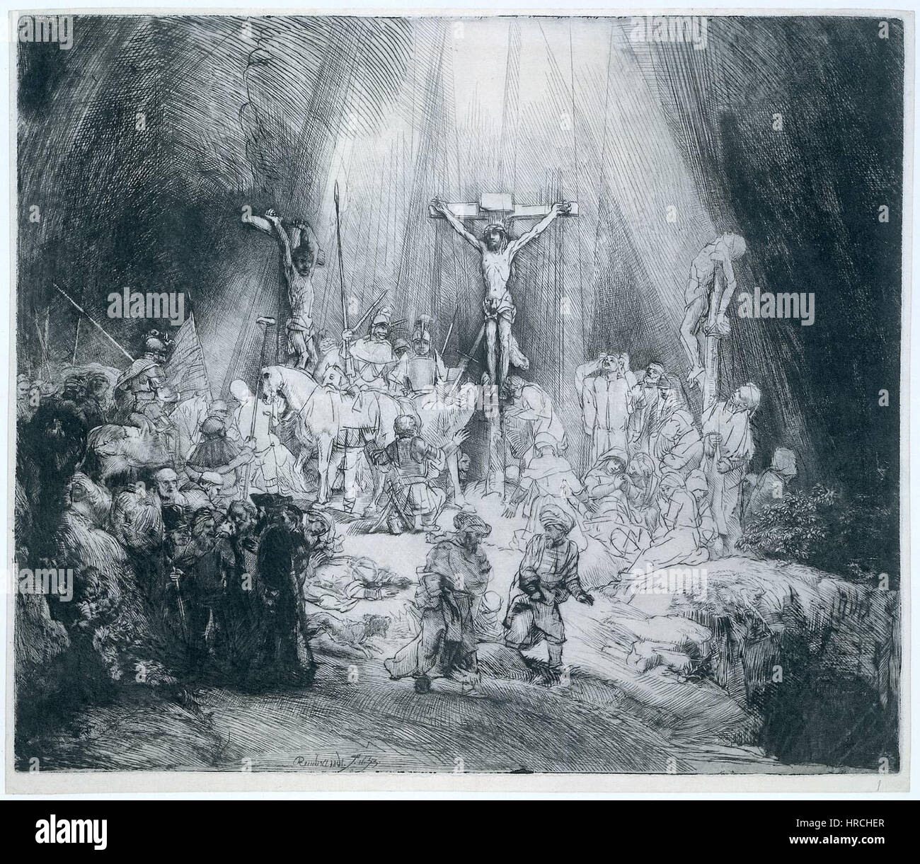 The three crosses by rembrandt hi-res stock photography and images - Alamy