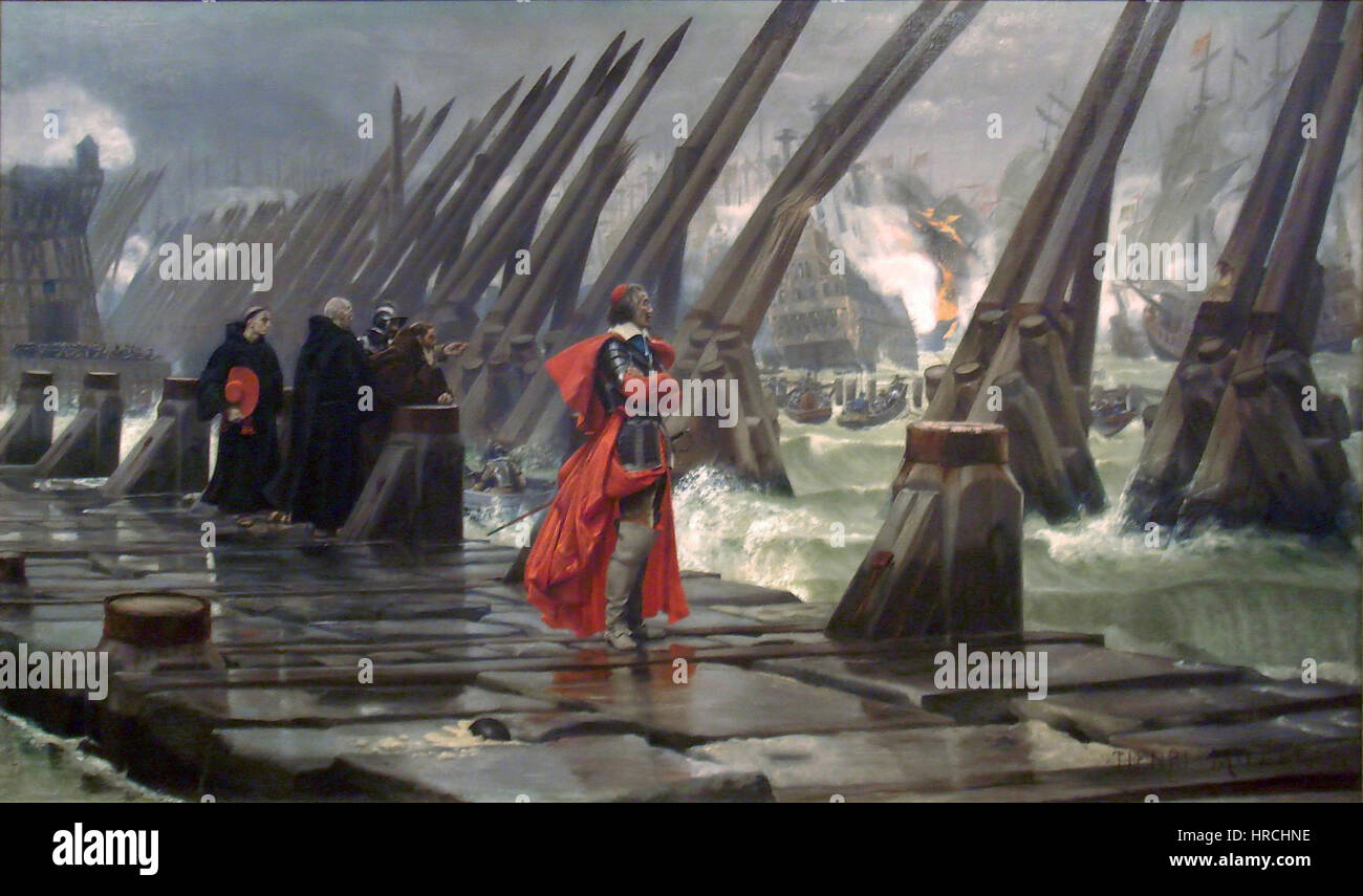 Siege of La Rochelle 1881 Henri Motte 1846 1922 Stock Photo - Alamy