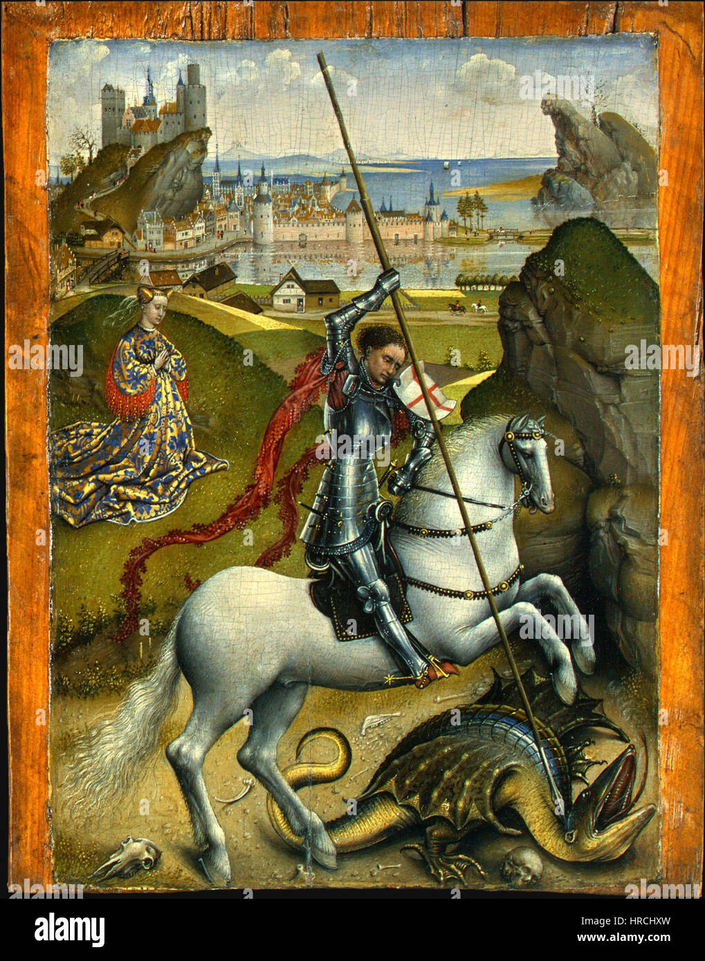 Rogier van der Weyden - Saint George and the Dragon, NGA, Washington ...
