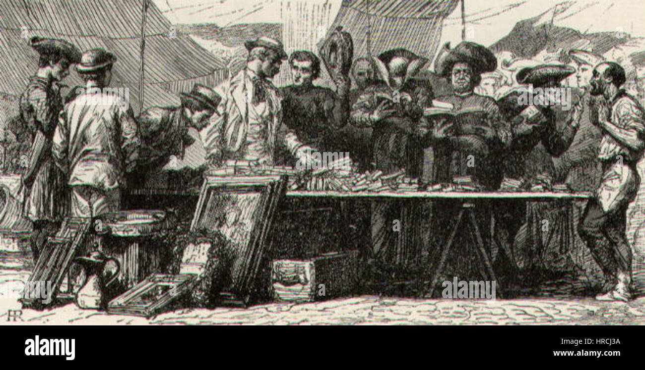 In 'The Old Flea Market in Piazza Montanara,' Regnault captures the ...