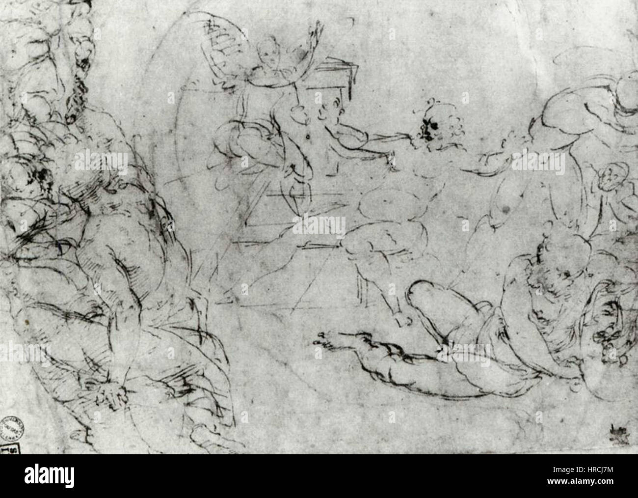 This study by Raphael for a Resurrection scene showcases the master’s ...