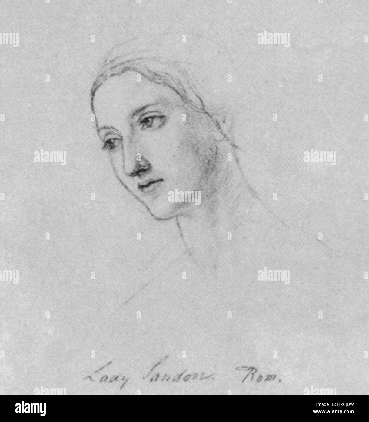 The artwork 'Lady Sandon' by Schnorr von Carolsfeld portrays a ...