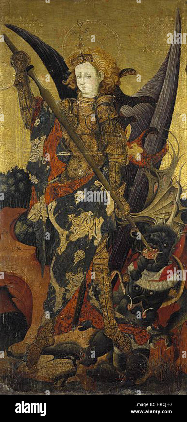 This iconic image of Saint Michael defeating the Devil symbolizes the ...