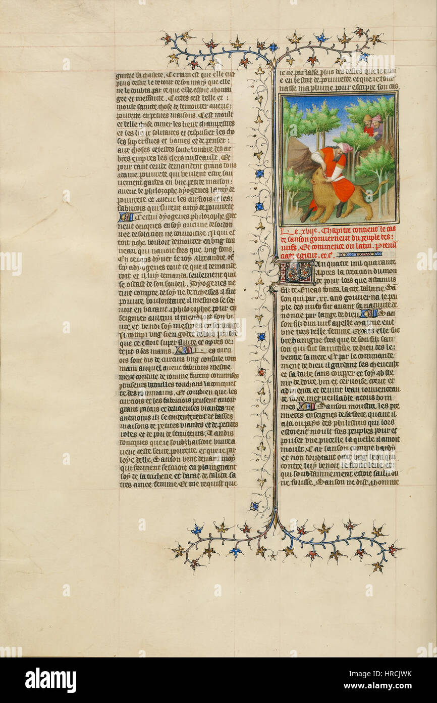 Samson and the Lion - Google Art Project Stock Photo - Alamy