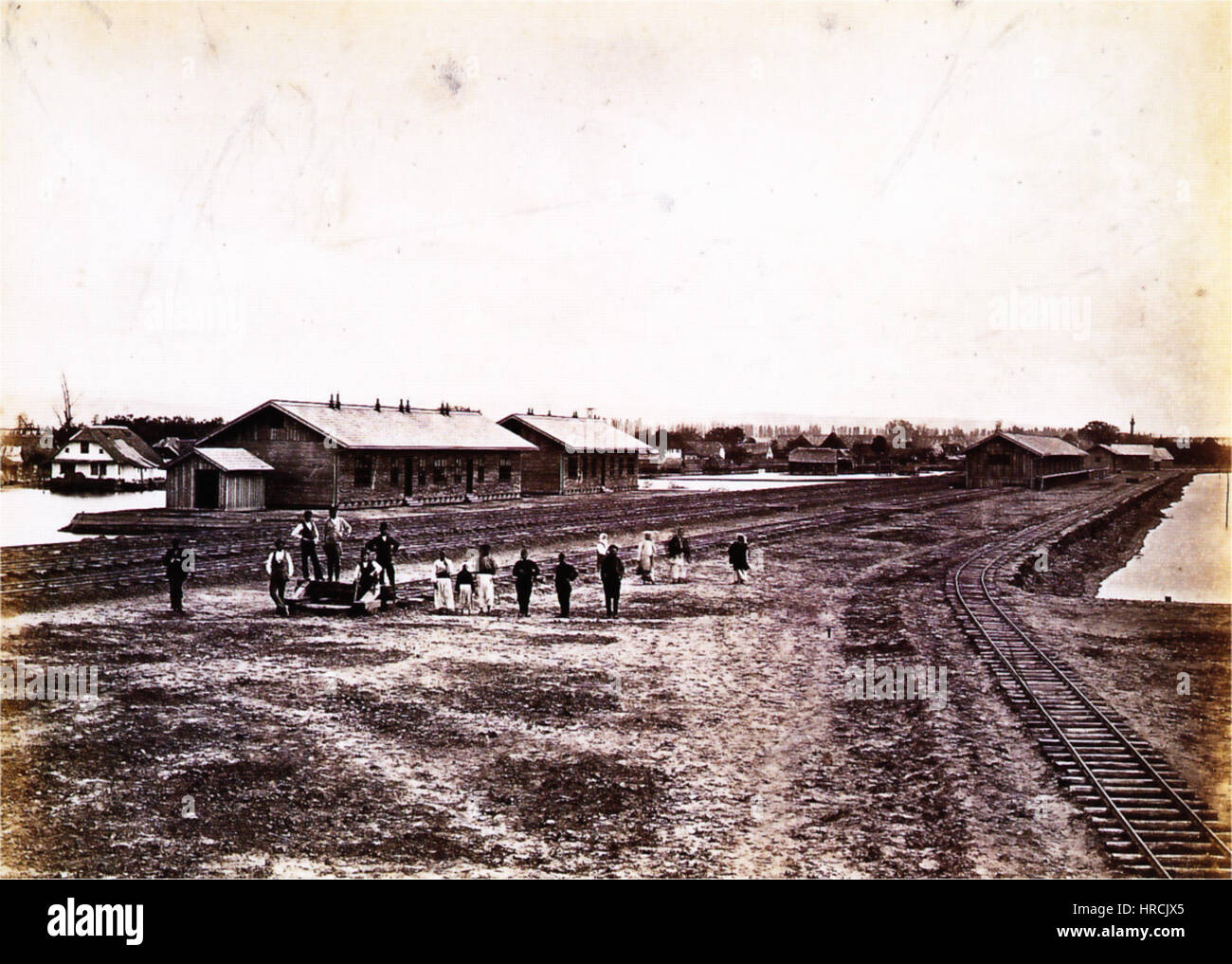 Sarajevo train station 1890 Stock Photo - Alamy