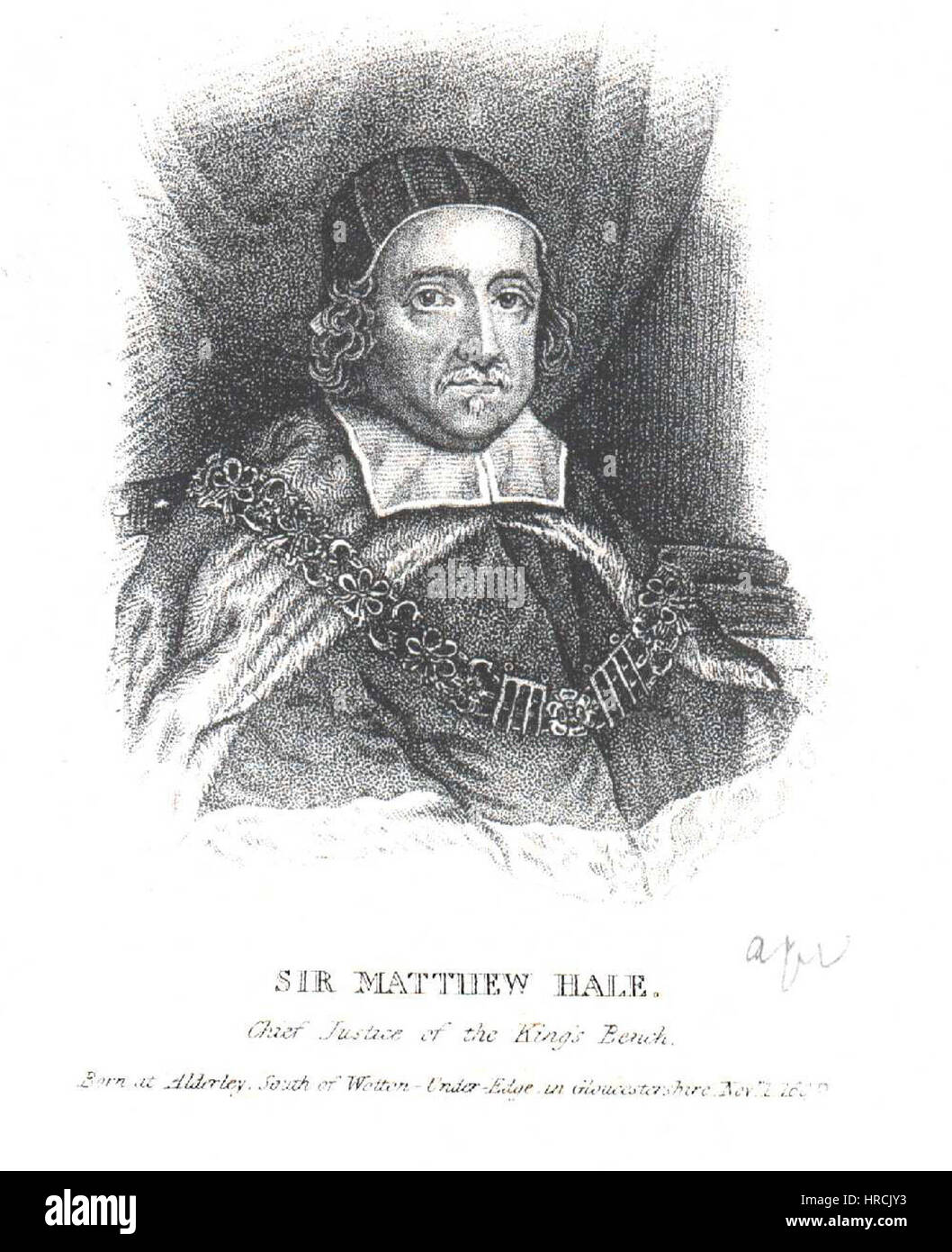Sir Matthew Hale Stock Photo - Alamy