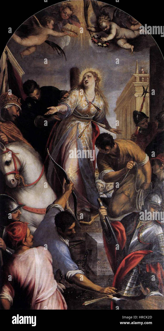 Sante Peranda - Martyrdom of St Christina - WGA17162 Stock Photo - Alamy