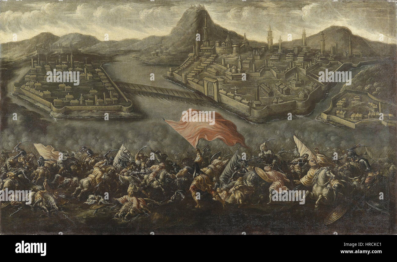 'Schlachtenszene vor Buda und Pest' (Battle Scene before Buda and Pest ...