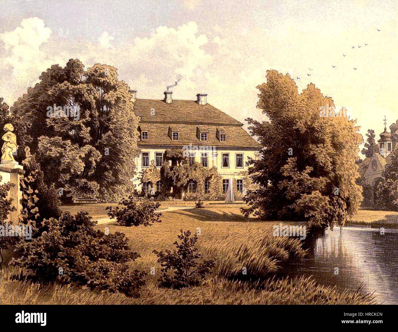 Schloss Lipsa Sammlung Duncker Stock Photo - Alamy