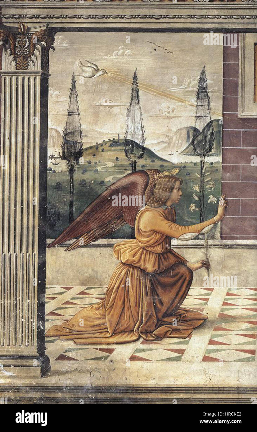 Sebastiano Mainardi - Annunciation (detail) - WGA13862 Stock Photo - Alamy
