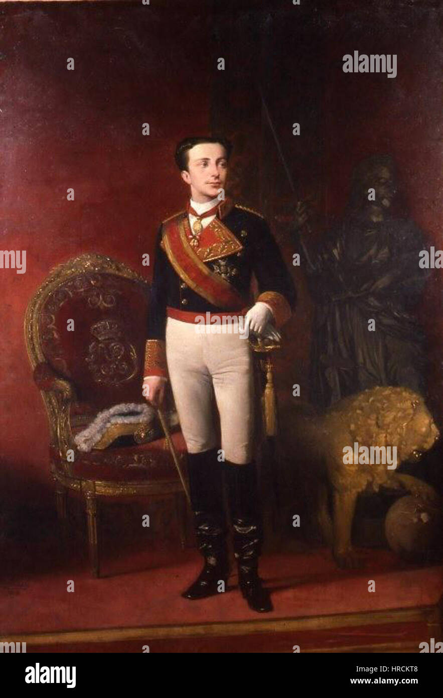 Retrato de Alfonso XII. Museo de Historia de Madrid Stock Photo - Alamy