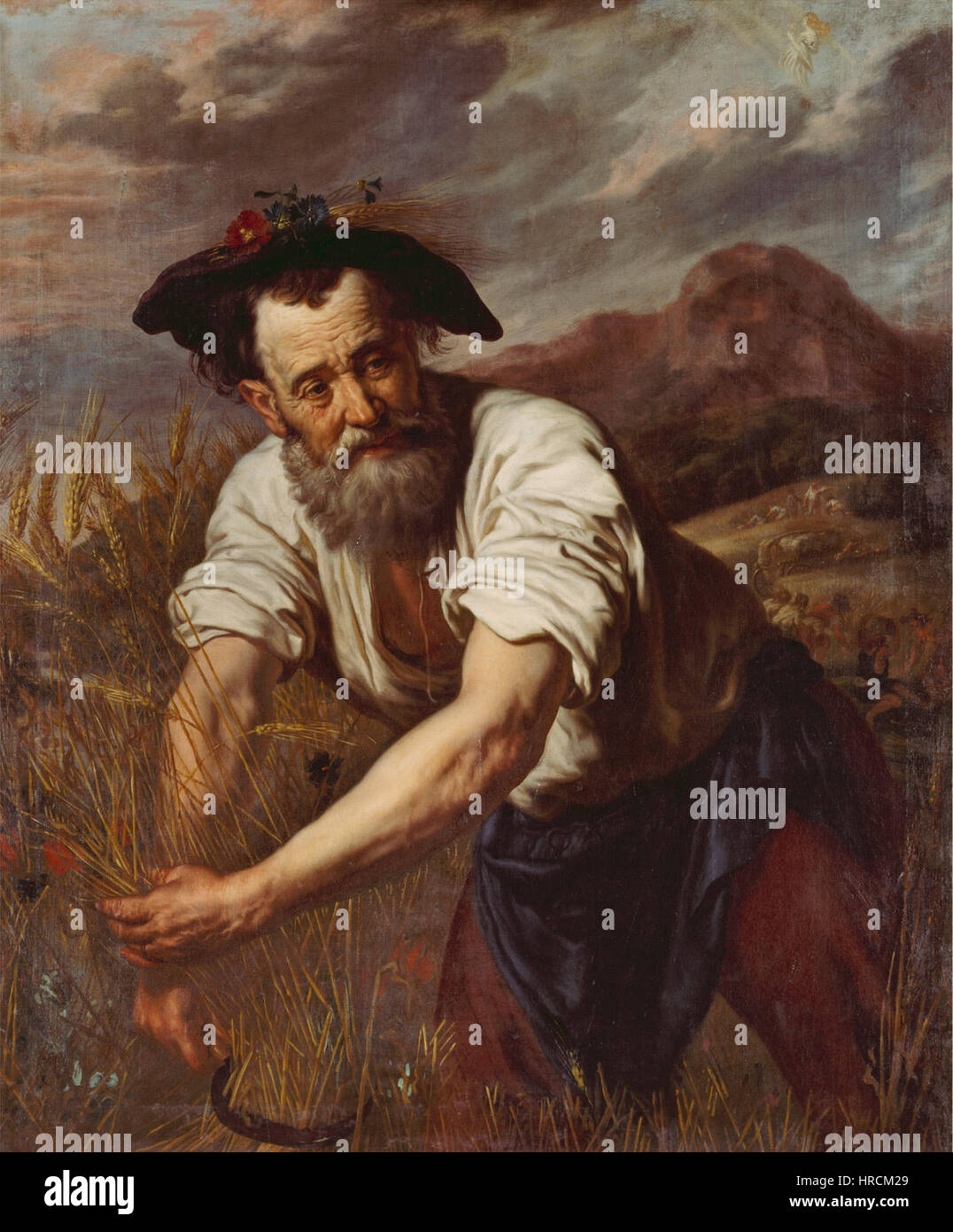 'Der Monat August' by Joachim von Sandrart illustrates the month of ...